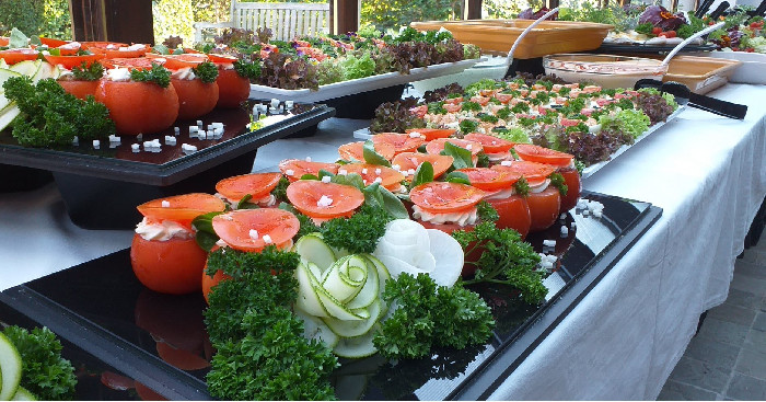 Koud en warm buffet